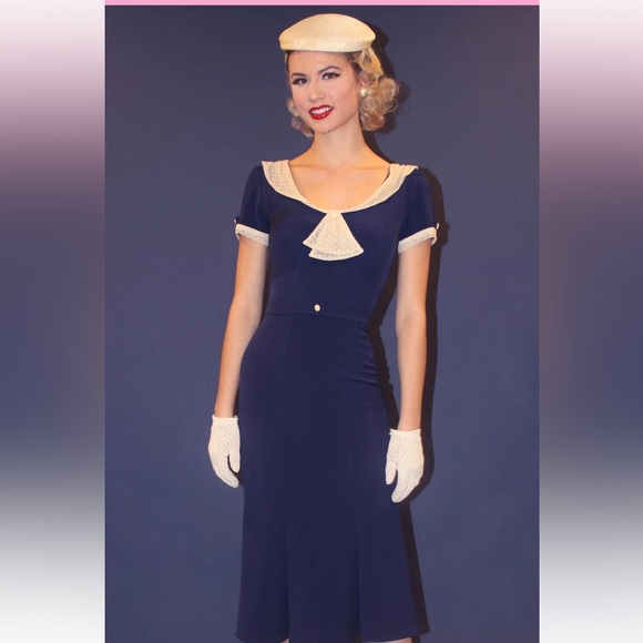 Stop Staring | Dresses | Stop Staring Raileen Dress Navy Xs | Poshmark
